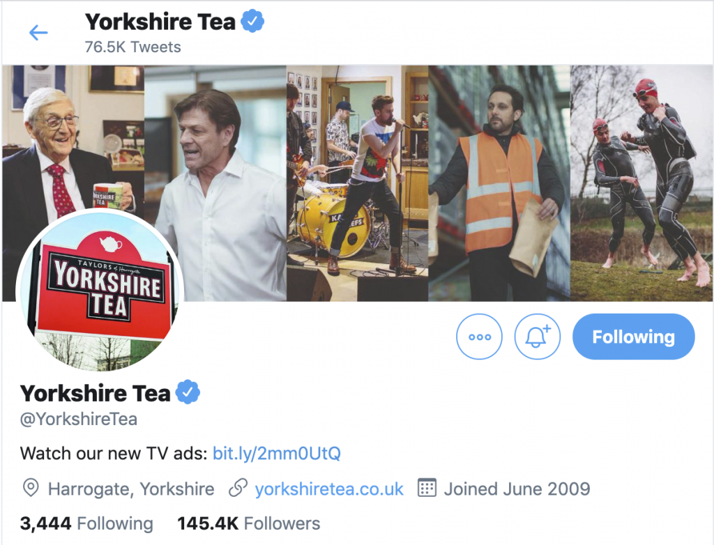 Awesome on Social Media: Yorkshire Tea